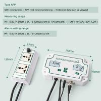 China Tuya Wifi Online EC Monitoring Controller ph Meter With Data Logger Function Hydroponic Water Quality Monitoring Tester for sale