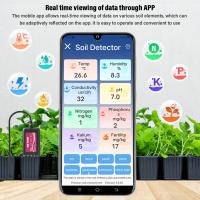 China YIERYI 8-in-1 USB Soil Tester with Real-Time Monitor App Control PH Meter,Moisture,NPK,EC,Temp&Fertility Sensor for Garden for sale