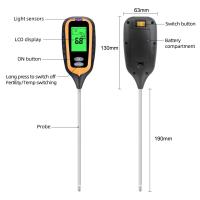 China 6-in-1 Soil PH Meter Garden Soil PH / Fertility / Moisture / Light / Air Humidity / Temp Multi Functional Soil Testing Tool for sale