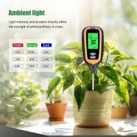 China 6-in-1 Soil PH Meter Garden Soil PH / Fertility / Moisture / Light / Air Humidity / Temp Multi Functional Soil Testing Tool for sale