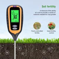 China 6-in-1 Soil PH Meter Garden Soil PH / Fertility / Moisture / Light / Air Humidity / Temp Multi Functional Soil Testing Tool for sale