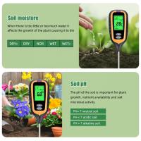 China 6-in-1 Soil PH Meter Garden Soil PH / Fertility / Moisture / Light / Air Humidity / Temp Multi Functional Soil Testing Tool for sale