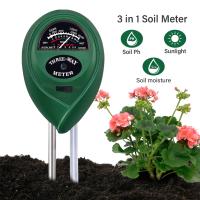 China 3-in-1 Soil Meter Moisture PH Light No Battery Required Dual-Probe Soil Tester For Indoor / Outdoor Plants Garden Lawn Farm for sale
