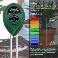 China 3-in-1 Soil Meter Moisture PH Light No Battery Required Dual-Probe Soil Tester For Indoor / Outdoor Plants Garden Lawn Farm for sale