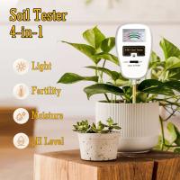 China 4-in-1 Soil Tester Soil Moisture Fertility Tester 90 Rotation Down Angle Design No Battery Requirements Soil Ph Meter for sale