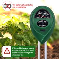 China 3-in-1 Soil Meter Moisture PH Light No Battery Required Dual-Probe Soil Tester For Indoor / Outdoor Plants Garden Lawn Farm for sale