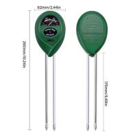 China 3-in-1 Soil Meter Moisture PH Light No Battery Required Dual-Probe Soil Tester For Indoor / Outdoor Plants Garden Lawn Farm for sale