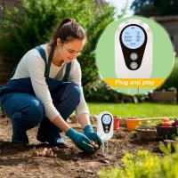China Digital 4-in-1 Soil PH Moisture Temperature Sunlight Tester With Backlit LCD For Garden Agriculture for sale