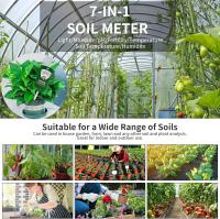 China 7 In 1 Digital Soil Analyzer With LCD Display For Accurate Garden Light Moisture PH Monitoring for sale