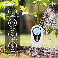 China Digital 4-in-1 Soil PH Moisture Temperature Sunlight Tester With Backlit LCD For Garden Agriculture for sale