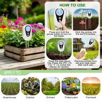 China Digital 4-in-1 Soil PH Moisture Temperature Sunlight Tester With Backlit LCD For Garden Agriculture for sale