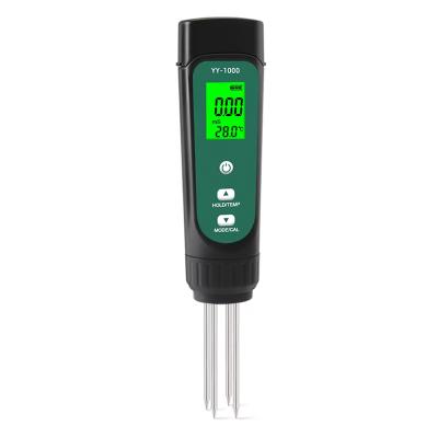 China Potted Gardening Agricultural Measuring Tool Conductivity 3 In 1 Soil Ec Meter Temperature Soil Moisture Meter Tester for sale