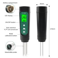 China Potted Gardening Agricultural Measuring Tool Conductivity 3 In 1 Soil Ec Meter Temperature Soil Moisture Meter Tester for sale