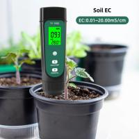 China Potted Gardening Agricultural Measuring Tool Conductivity 3 In 1 Soil Ec Meter Temperature Soil Moisture Meter Tester for sale