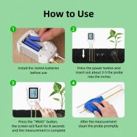 China LCD Display Backlight 3 In 1 Garden Flowers Sensor Plants Acidity Humidity Detector PH Meter Soil Moisture Tester for sale
