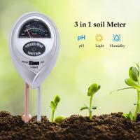 China 3 in 1 Soil PH Water Moisture Meter Acidity Humidity Sunlight Garden Plants Flowers Moist Tester Instrument Tool for sale