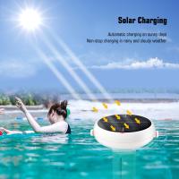 China Wifi 7-in-1 Floating Waterproof Chlorometer With Smart Hub Salt/EC/TDS/ORP&Temp USB Solar Powered pH Meter  for Swimming Pools for sale