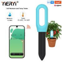 China Wireless ZigBee Smart Soil Moisture Temperature Monitor for Plants App Controlled for sale