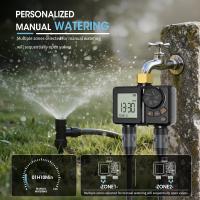 China Rechargeable Digital Irrigation Timer Heavy Duty Brass Connector Auto Sprinkler Controller With Manual Override for sale