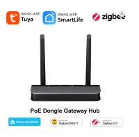 China YIERYI Zigbee 3.0 PoE Dongle Gateway Hub for Home Assistant Zigbee2 MQTT ESP32+CC2652P Dual 5dBi Antennas Type-C/PoE Powered for sale