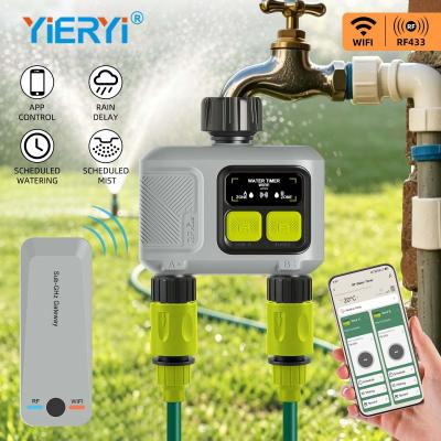 China YIERYI Dual-Zone RF Smart Water Timer with Sub-GHz Gateway for sale