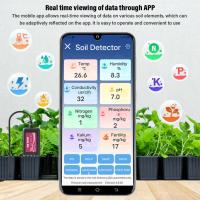 China YIERYI 8-in-1 USB Soil Tester with Real-Time Monitoring pH Moisture NPK EC Temperature Fertility Sensor for Android HarmonyOS for sale