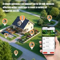 China YIERYI Dual-Zone RF Smart Water Timer with Sub-GHz Gateway for sale