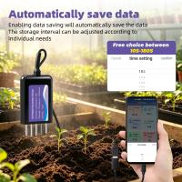 China Upgraded USB‑C Connected Soil Tester with EC Temperature‑Humidity PH Fertility and N‑P‑K Data Storage Function for sale