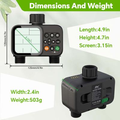 China Digital Water Timer for Garden Hose Automatic Irrigation Timer with Auto Manual Watering Mode for sale