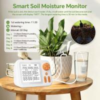 China Indoor Smart Soil Moisture Detector Auto Watering Device Programmable Drip Irrigation System for Potted Flowers Herbs for sale