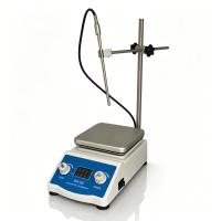 China SH‑2S Digital Hotplate Magnetic Stirrer With Temperature Probe & Stainless‑Steel Support Stand, 2L Capacity, Heating & Stirring Laboratory Mixer for Reagent & Solution Mixing for sale