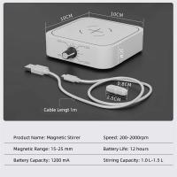 China Mini Magnetic Stirrer, USB‑Charged Portable Liquid Mixer, Adjustable Speed 200‑2000 RPM, 1.0‑1.5L Capacity, Low‑Voltage Lab Magnetic Mixing Equipment for sale