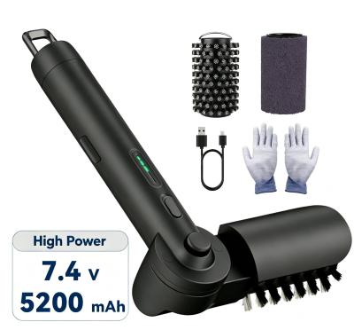 China Electric BBQ Grill Cleaning Brush | Replaceable Brush Heads Barbecue Cleaning Tool for sale