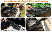China Electric BBQ Grill Cleaning Brush | Replaceable Brush Heads Barbecue Cleaning Tool for sale