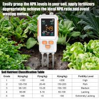 China 10 in 1 Color Screen Soil Tester, PH,EC,N P K,Temp,Moisture,Light  Humidity for sale