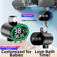 China Hydro Power Baby Bath Thermometer, Universal LED Digital Display Shower Water Temperature Gauge for sale