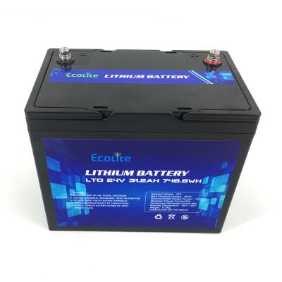 China ECOLTO-T2430 LTO Battery Pack 24V 31.2AH For Home Solar System UPS System for sale