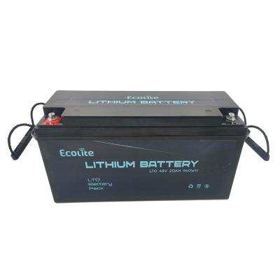 China 48V 20.8Ah Lithium Titanate LTO Battery High Rate Charge ECOLTO-T4820 for sale