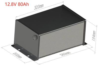 China 12V 80Ah LiFePO4 Solar Street Light Battery Integrated BMS And MPPT for sale