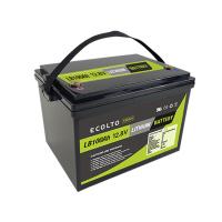 China Ecolite 1280Wh RV Lithium Battery M8 Terminal Type 12.8V 100Ah LiFePO4 Battery for sale