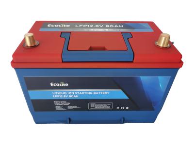 China LiFePO4 Lithium Battery 12.8V 80Ah Integrate BMS With Fast Charging For Car Starting for sale