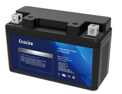 China 600CCA LFP Power Block 12Ah 12V Cruiser Touring Motorcycle Battery M6 Terminal for sale
