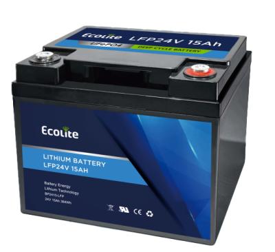 China LFP 25.6V 15Ah Compact LiFePO4 Lithium Battery For AGV & Light-Duty Automation for sale