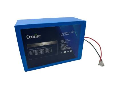 China High Performance 25.6V 7.5Ah LifePO4 Lithium Iron Battery Pack For Solar Tracker With MPPT for sale