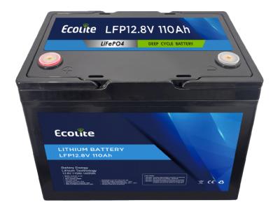China 12.8V 110Ah LiFePO4 Lithium Battery Supports five years warranty integrated BMS for sale