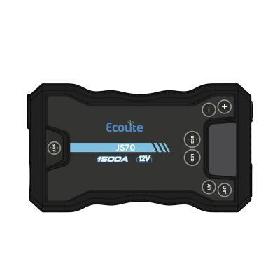 China Ecolite JS70 Portable Lithium Jump Starter Lightweight Emergency Car Battery Booster with Safety Protection for sale