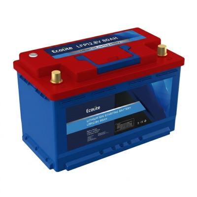China Ecolite LFP12.8V80Ah LiFePO4 Battery 30C Starting Current 2000 Cycles Fast Charge for sale