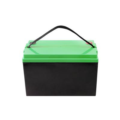 China LiFePO4 12V 100Ah Portable Lithium Battery Pack for RV and Home Energy Storage for sale