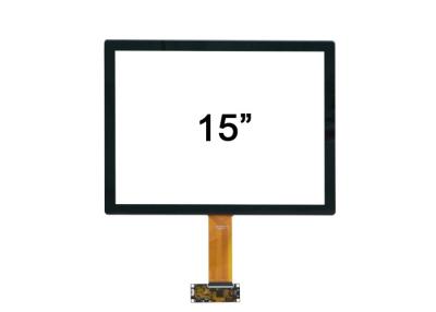 China IK08 15 Inch Thick Glass Touch Screen Projected Capacitive With 5mm Cover Glass for sale