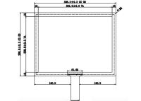 China IK08 15 Inch Thick Glass Touch Screen Projected Capacitive With 5mm Cover Glass for sale